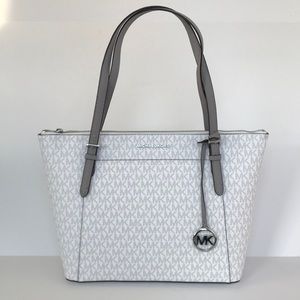 Michael Kors | Bags | 2pc Michael Kors Ciara Tote Bag Wallet Set White ...